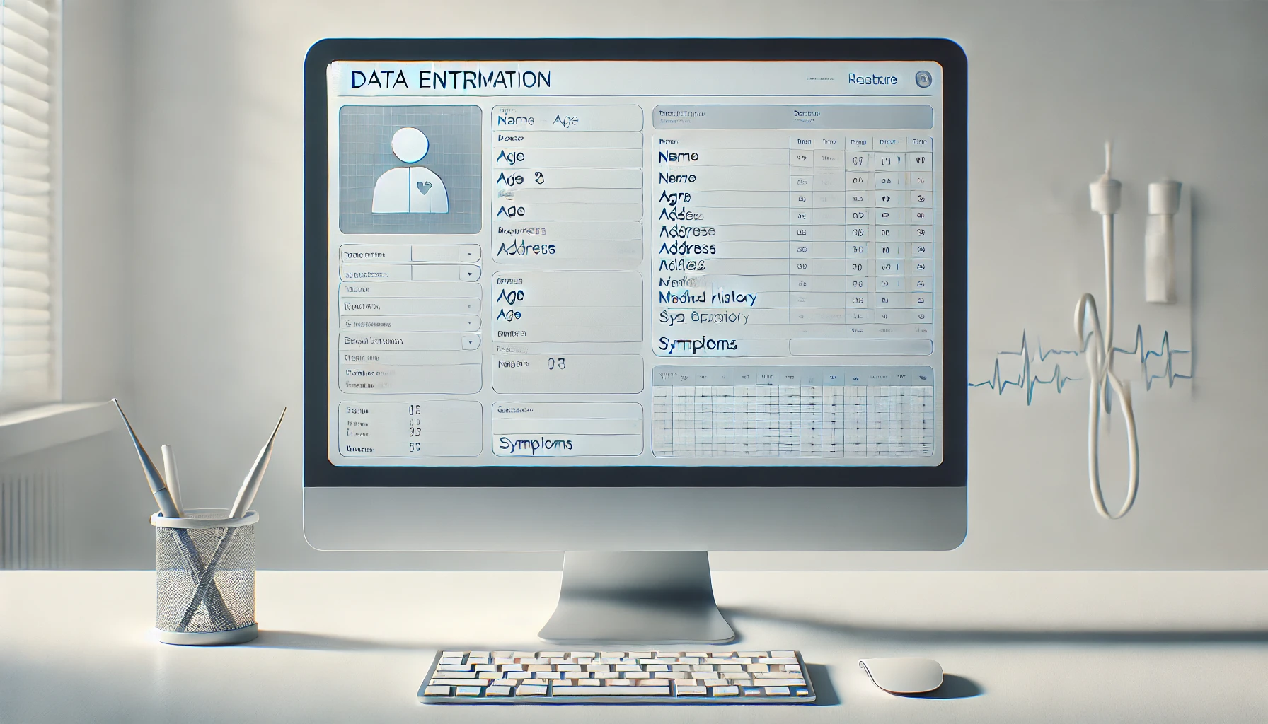 9 Fields For Patient Information Data Entry